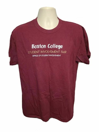Boston College Student Involvement Fair Adult Large Burgundy TShirt | eBay