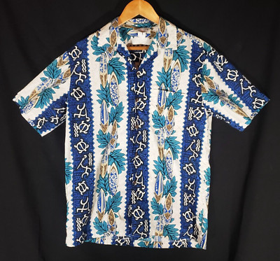 Pacific Legend Made In Hawaii USA Hawaiian Shirt Surfboards Sea Turtles ...