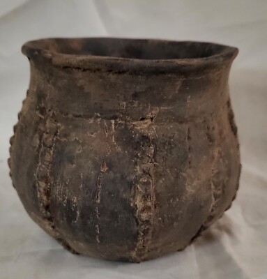 Caddo Pease Brushed Appliquad Jar Ancient Native American Indian ...