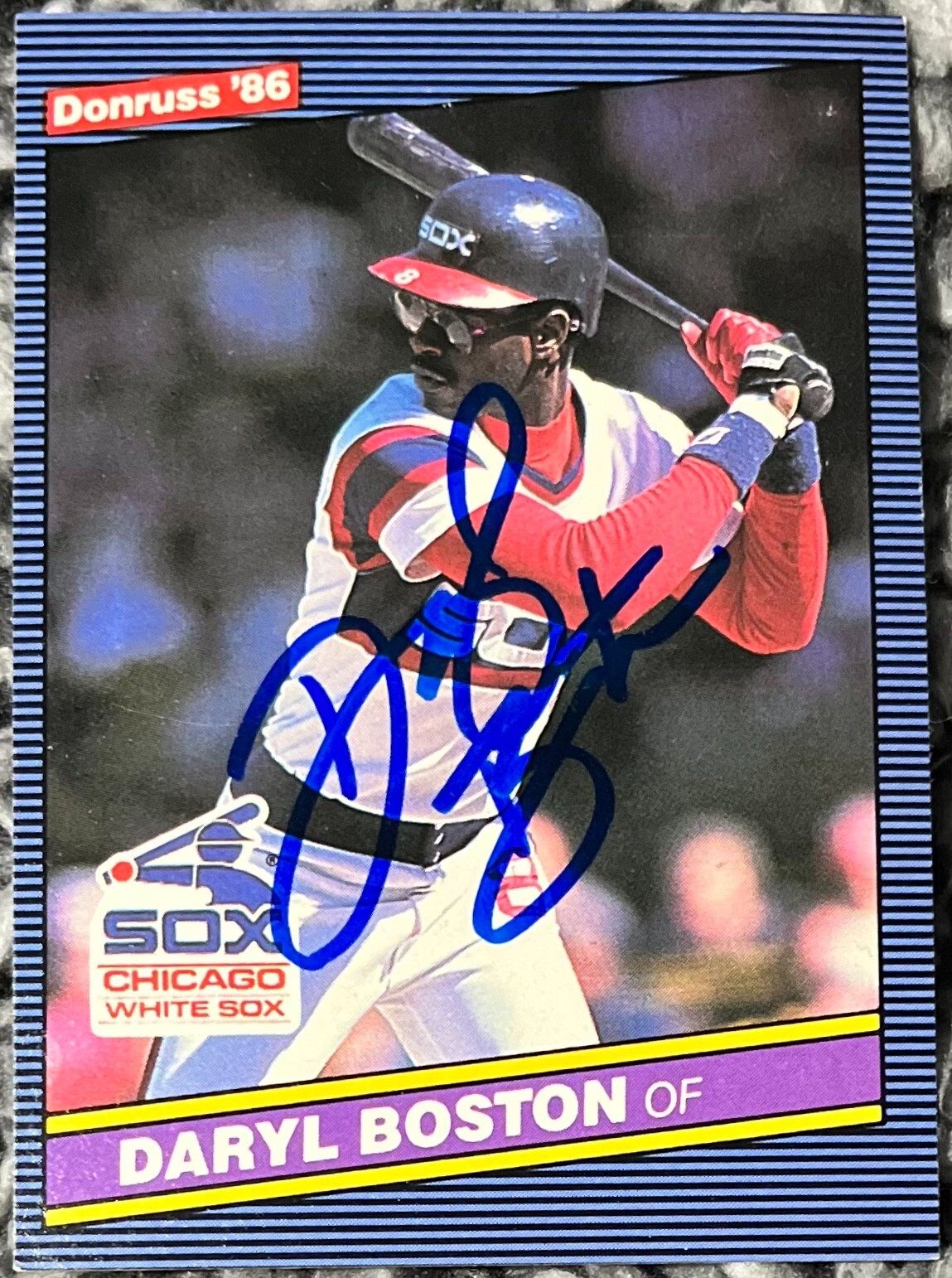 1986 DONRUSS #86 WHITE SOX DARYL BOSTON SIGNED CARD | eBay