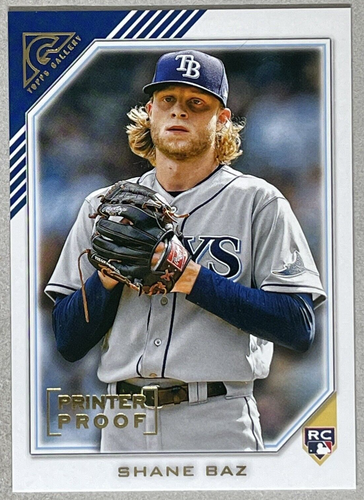 Shane Baz Rookie Card 2022 Topps Gallery #95 Printer Proof, Tampa Bay ...