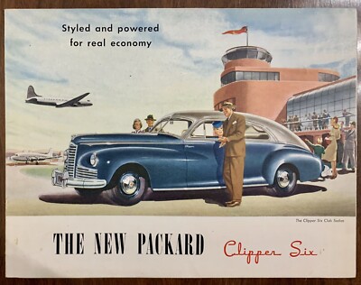 1946 Packard Clipper Six Vintage Original Dealer Sales Brochure | eBay