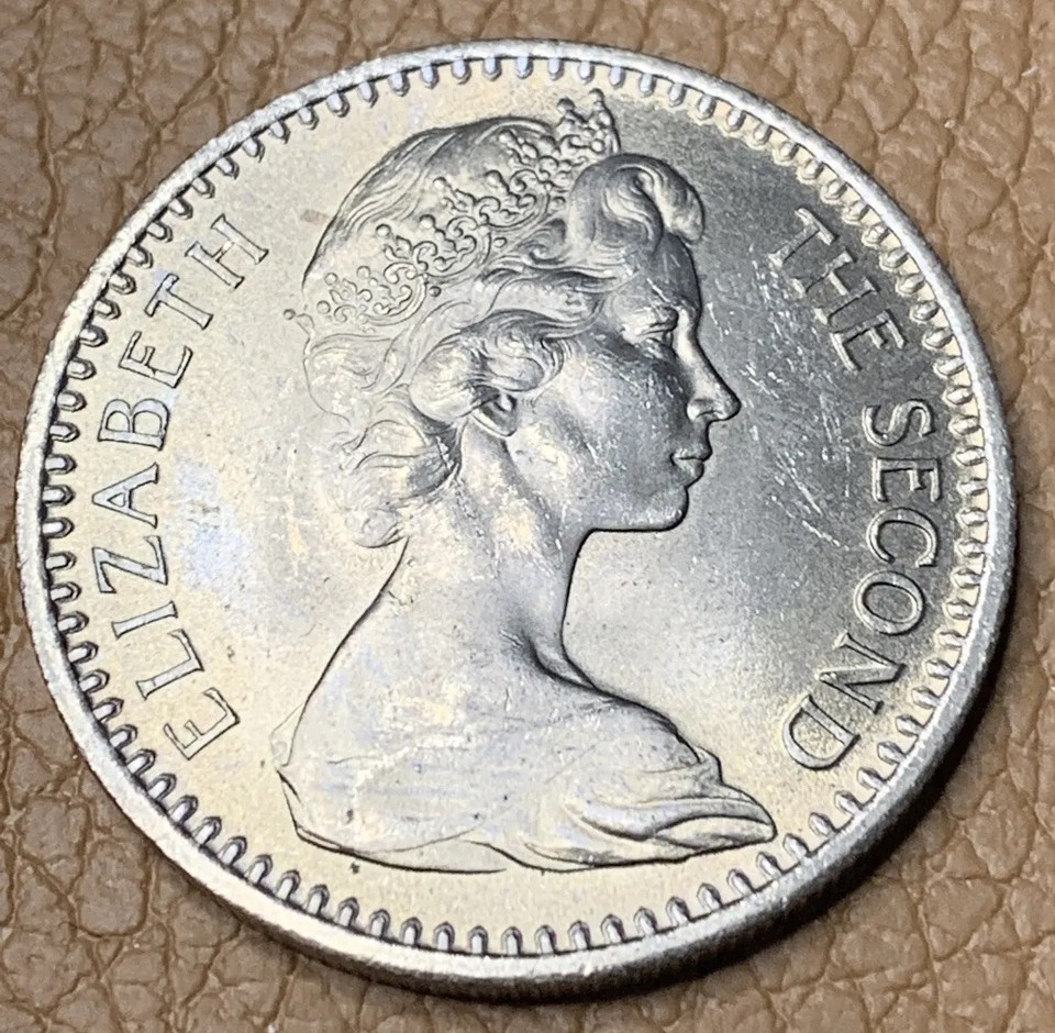 1964 RHODESIA, 2.6 SHILLINGS. 25 CENTS SABLE ANTELOPE. Very Rare Coin ...