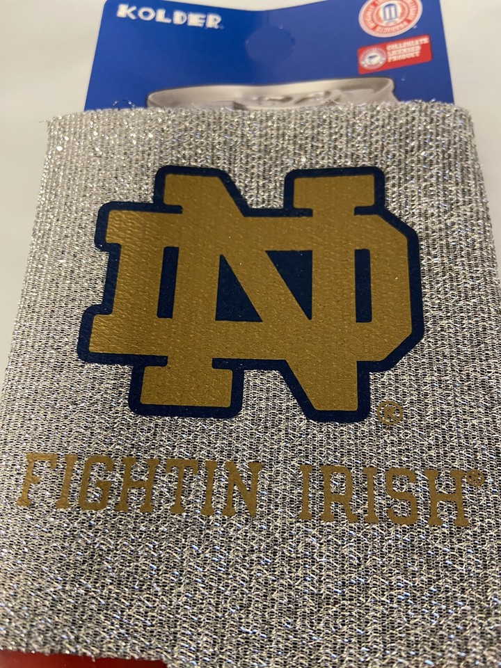 Notre Dame NCAA Kolder Glitter Collapsible Can Koozie Comes In A Set Of ...