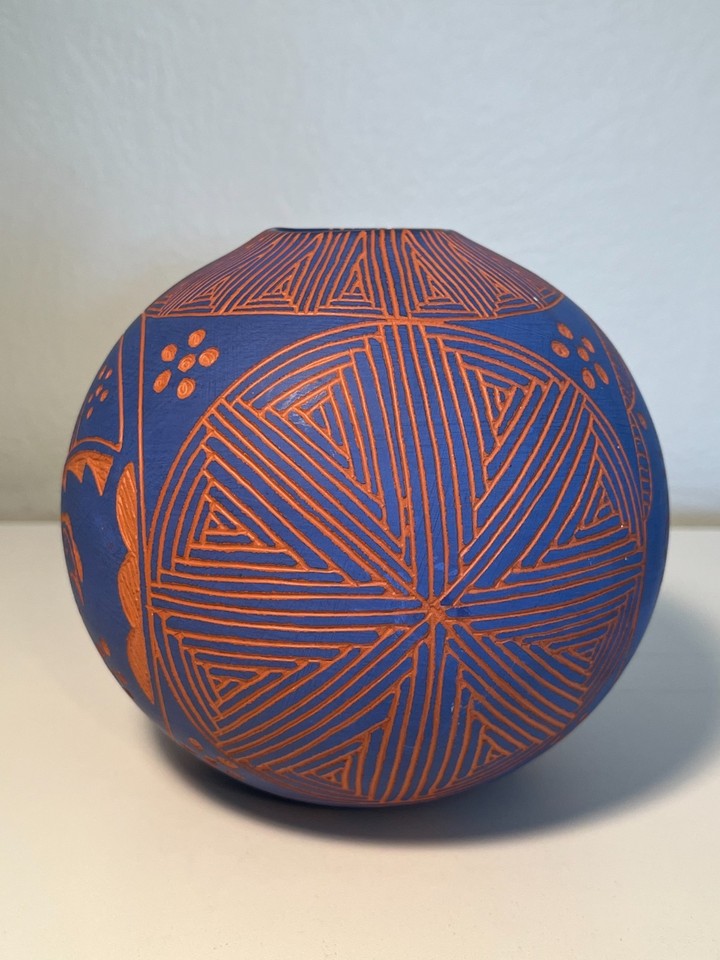 Acoma Pueblo New Mexico Hand Thrown Etched Pottery Signed Susan ...