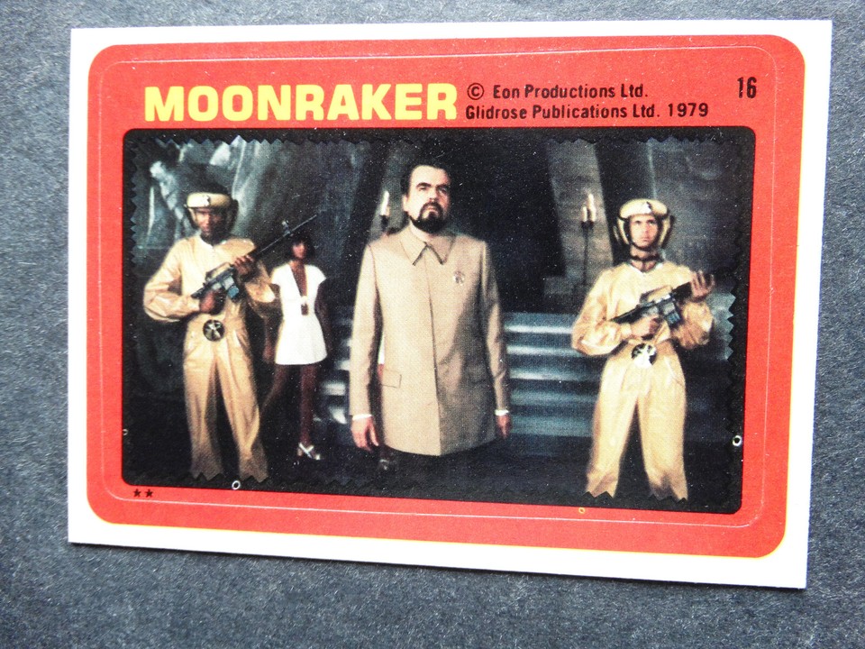 1979 Topps James Bond Moonraker Movie Sticker Card Complete Your Set U ...