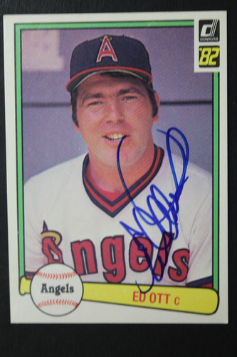 Ed Ott California Angels Autographed Baseball Card Signed 1982 Donruss ...