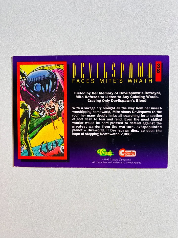 1993 CLASSIC GAMES #38 DEVIL SPAWN NM-MT CARD | eBay