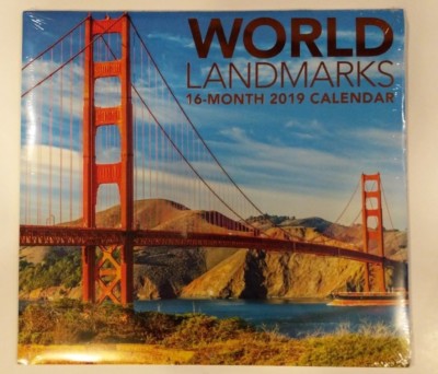 2019 World Landmarks 12 Month Wall Calendar | eBay