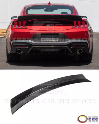 Rear Spoiler For 24-Up Ford Mustang S650 Coupe Glossy BLACK Trunk Lid ...