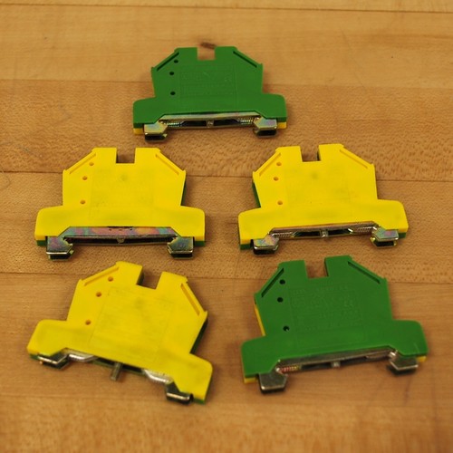 Morsettitalia Euro E4 Ground Terminal Block Green And Yellow Din Rail ...