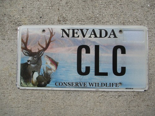 Nevada Conserve Wildlife vanity license plate # CLC | eBay