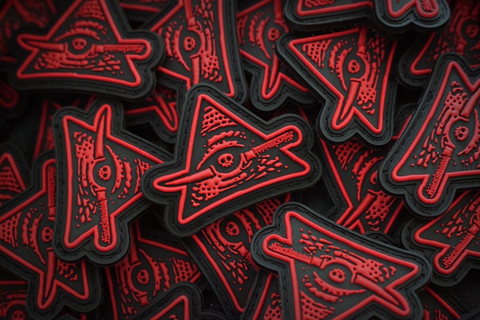 ASE Patch - Mexican Chocolate Design x Playge PVC RE - Red on Dark Grey ...