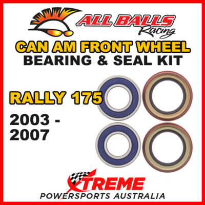 ALL BALLS 25-1431 ATV FRONT WHEEL BEARING KIT CAN-AM CAN AM RALLY 175 ...