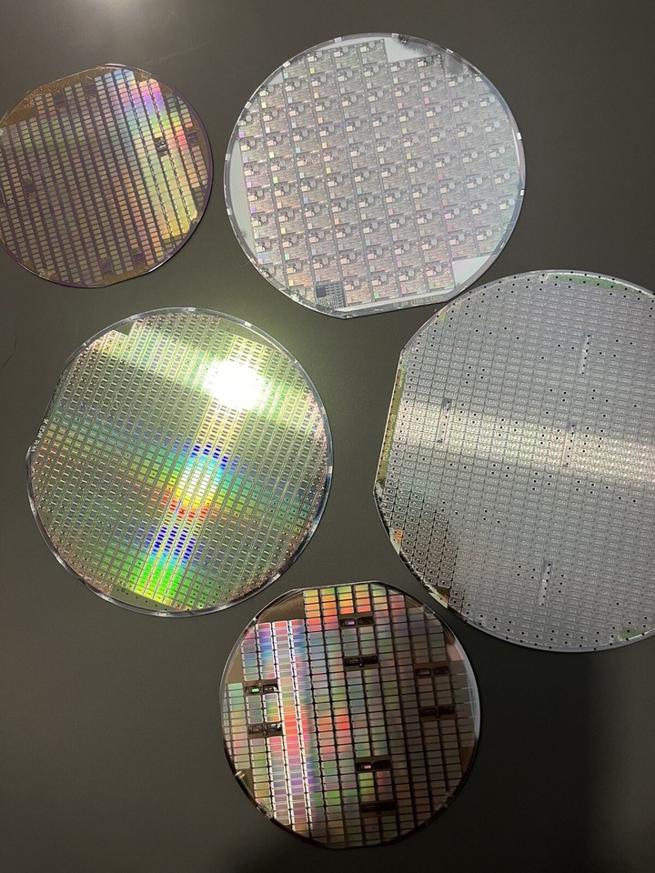 silicon wafer metal reclaim. Vintage 4” & 5” &6” Wafers. Assorted Lot ...
