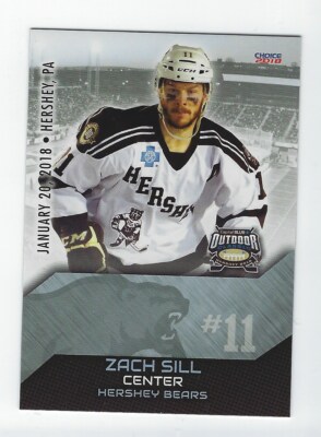 2018 AHL Outdoor Classic Hershey Bears Zach Sill | eBay