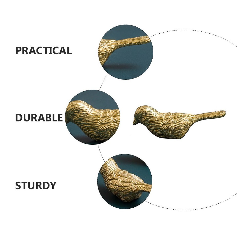 1PC Pure Copper Bird Furniture Handle Delicate Small Bird Pull Handle ...