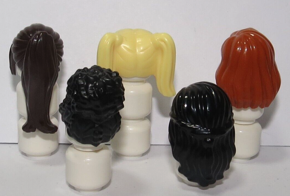 Lego 10 Hair Wig For Female Girl Minifigure Blonde Brown Black Ginger ...