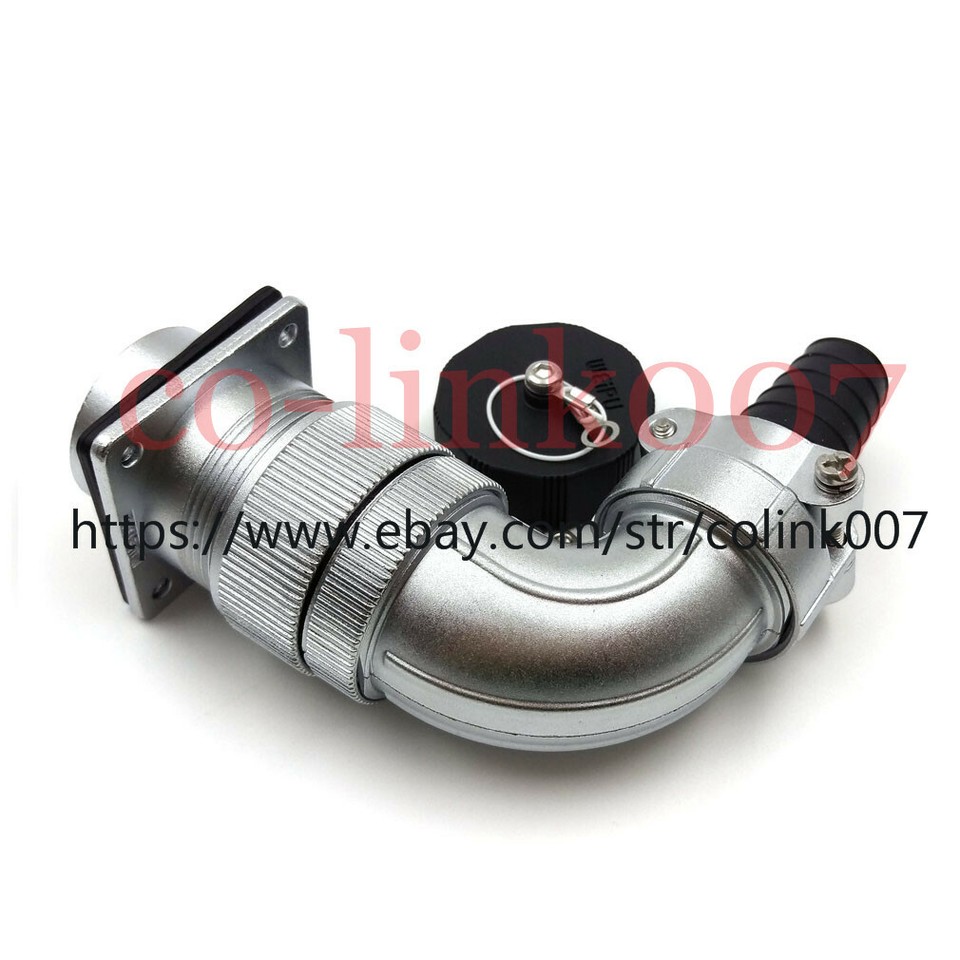 WS32 10 Pin Power Connector 25A Aviation Bulkhead Plug Socket Earth ...