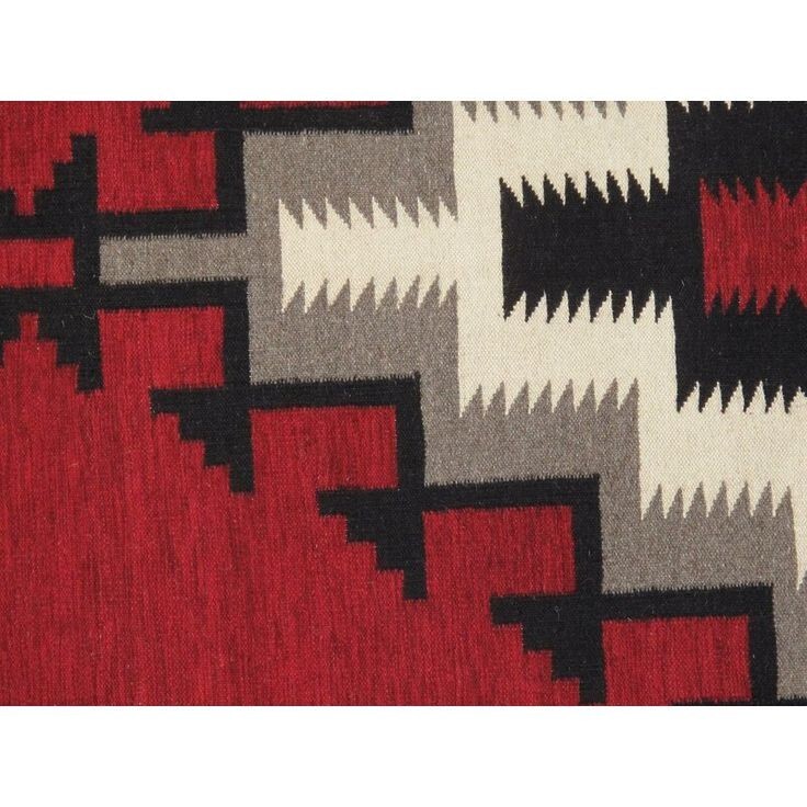 Southwestern Navajo Ganado Rug Handmade Antique Native American Wool ...