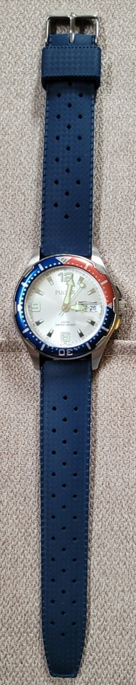 Pulsar Seiko Divers Pepsi Bezel 40mm Watch VX43 X042 | eBay