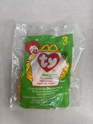 McDonald's Mini Ty Beanie Baby 1998 - Twigs the Giraffe. | eBay