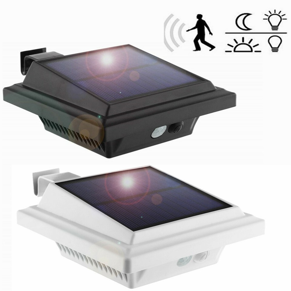 25LEDs Solar Powered Motion Sensor / Light sensor Outdoor Fence Gutter ...