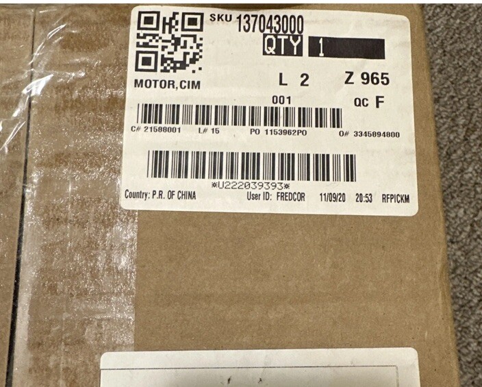 Priority Ship 60day Frigidaire Washer Gltf2940fs1 Drive Motor 134362500 ...