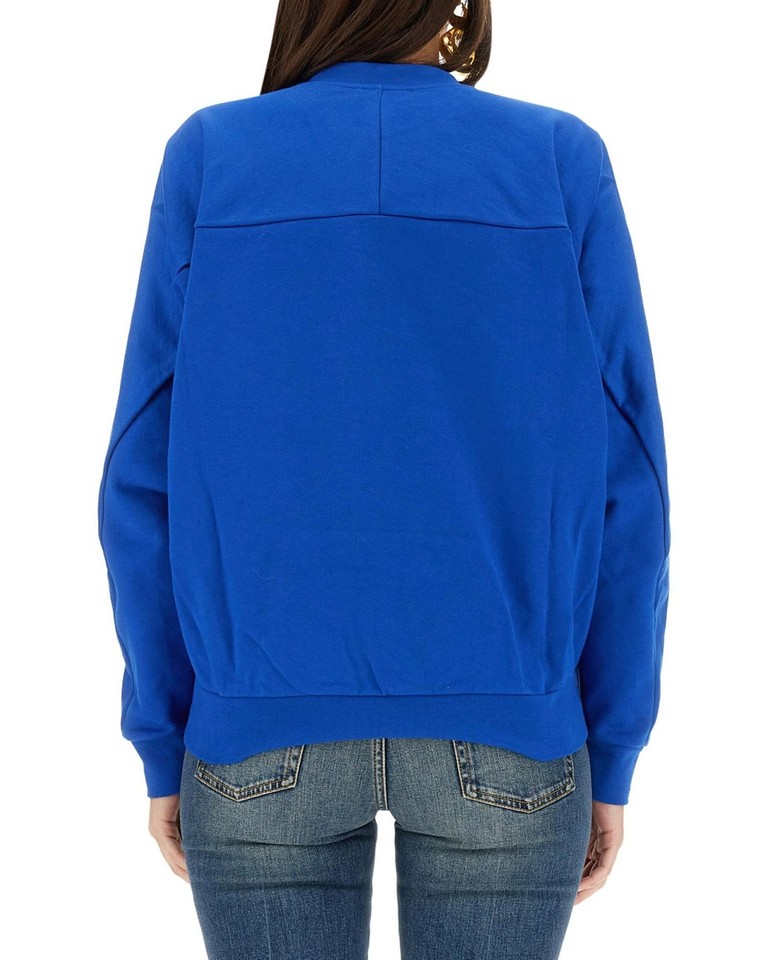 ALEXANDER MCQUEEN Skull Graphic Crewneck Sweatshirt Women Blue Sweaters ...