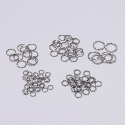 200Pcs Stainless Steel Closed Jump Rings Split Ring Connector DIY ...