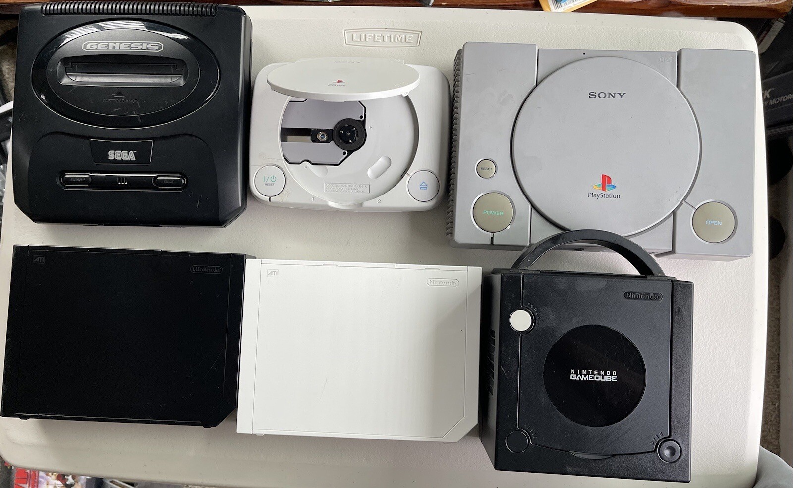 (6) Six Consoles Sega Nintendo Wii PlayStation GameCube Lot As-Is | eBay