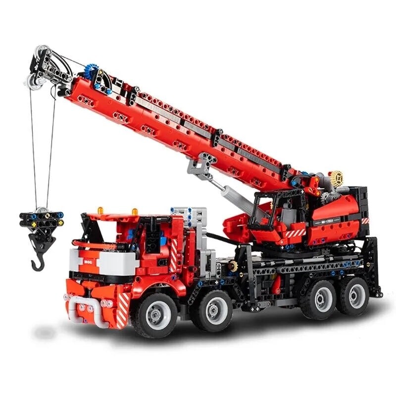Mould King 17003 8 Wheel Mobile Crane Piling Platform RC 2828pc ...