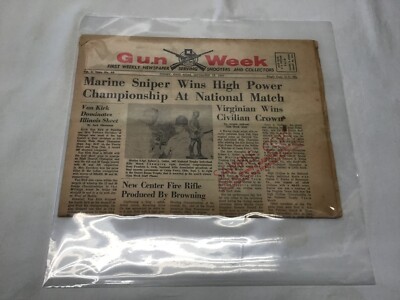 Vintage Gun Week Newspaper Sidney, Ohio - September 15, 1967 | eBay