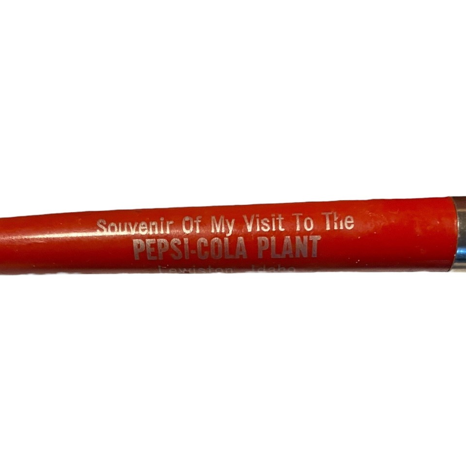 Vintage Pepsi Cola Plant Advertising Pen Lewiston Idaho Souvenir Soda ...