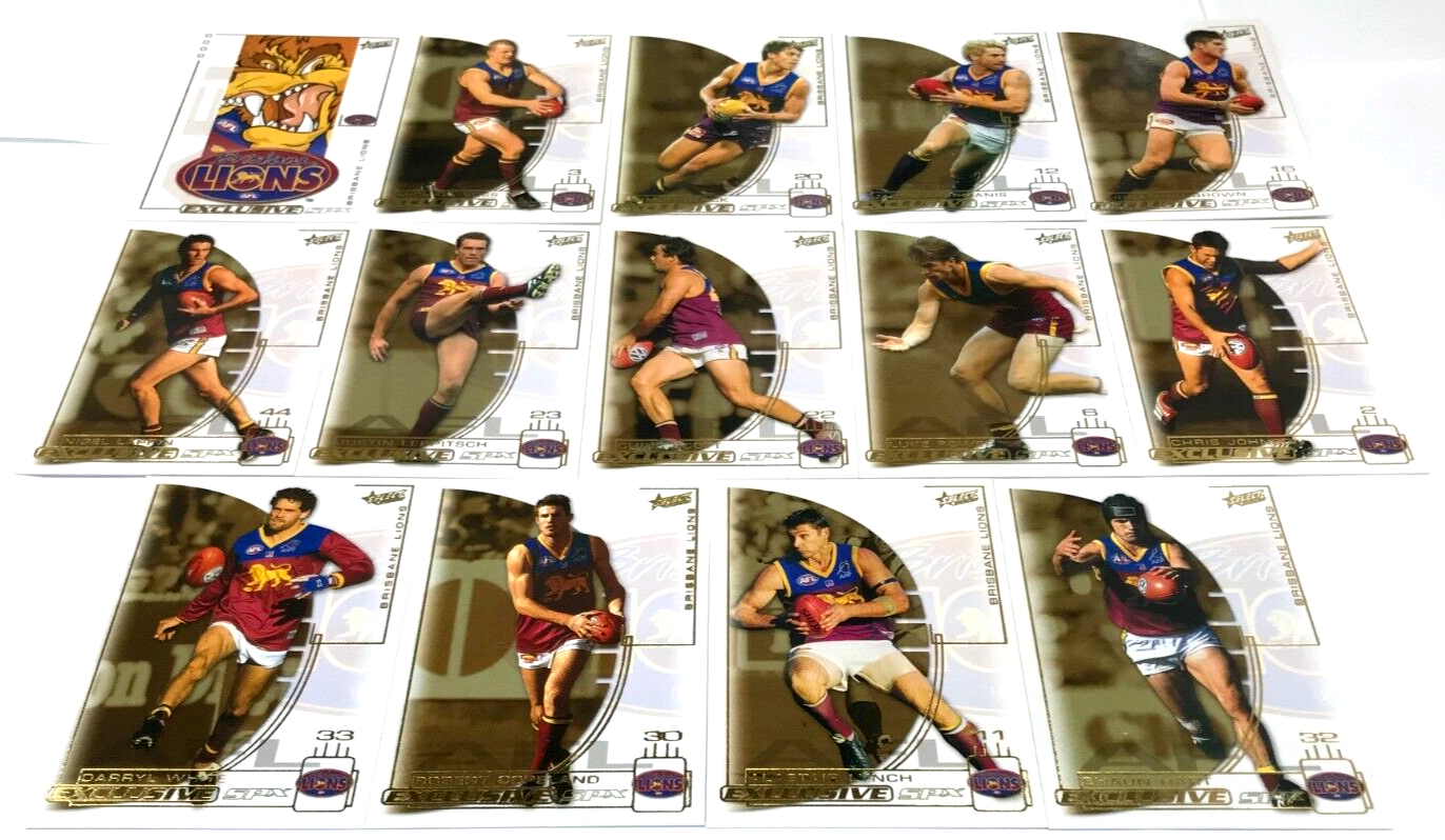 2002 SELECT AFL EXCLUSIVE "SPX" TRADING CARD FULL BASE TEAM SET ...