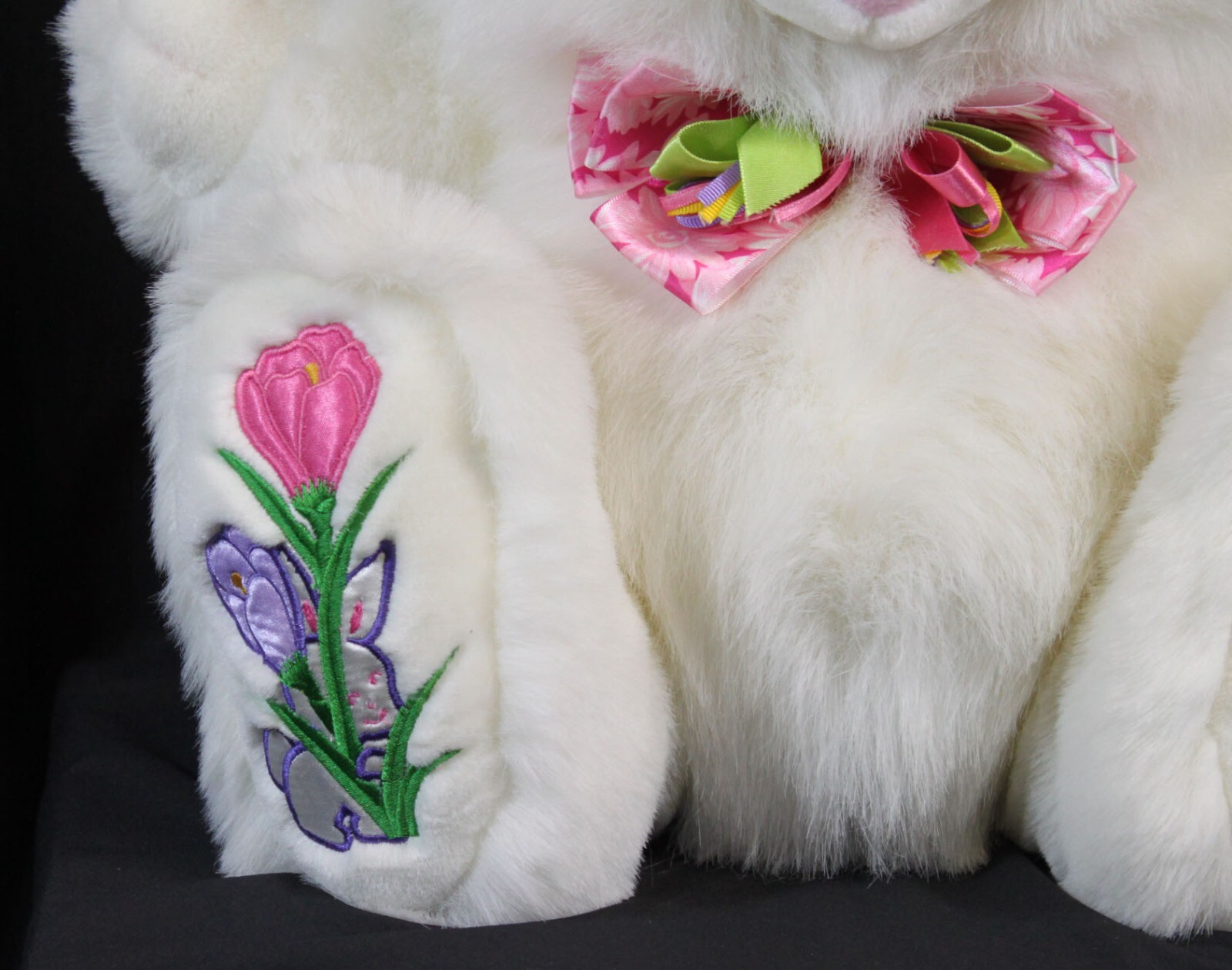 Vtg Hoppy Hopster Dan Dee Plush Rabbit Bunny Easter 21" Sitting White ...