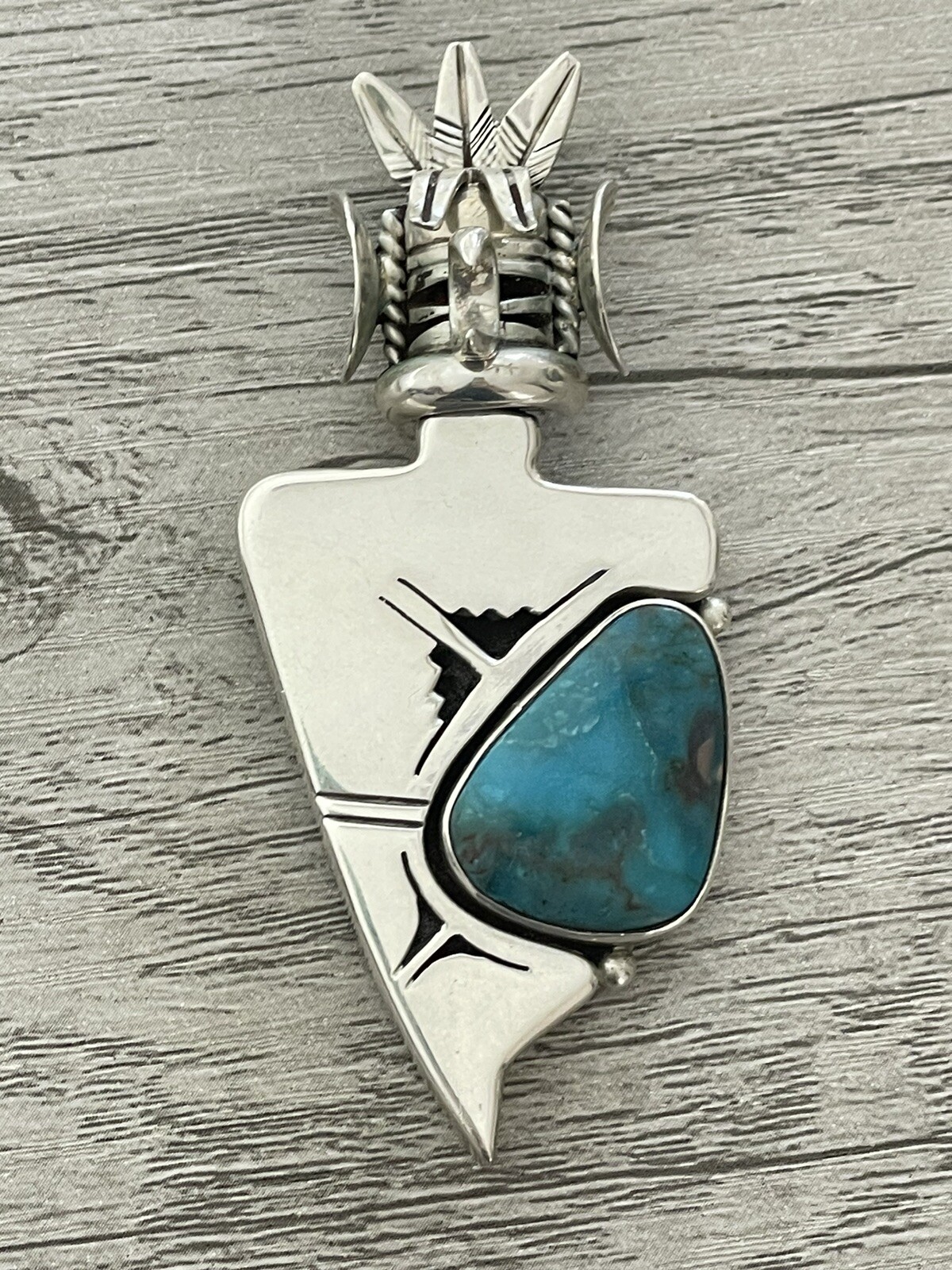 Nelson Morgan Navajo Eagle Kachina Sterling Silver 92… - Gem