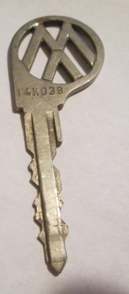 VINTAGE VW Volkswagen Ignition Key Beetle Car AUTOMOBILE Microbus ...