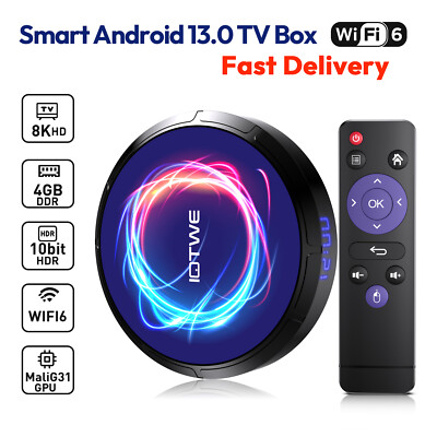 T95W 2025 Upgraded Smart Android 13 TV Box Quad Core 8K 128GB UHD ...