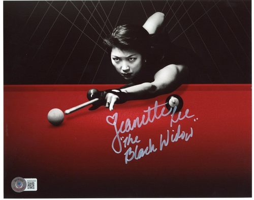 JEANETTE LEE "BLACK WIDOW" Signed 8X10 Photo BECKETT - Billiards Pool ...