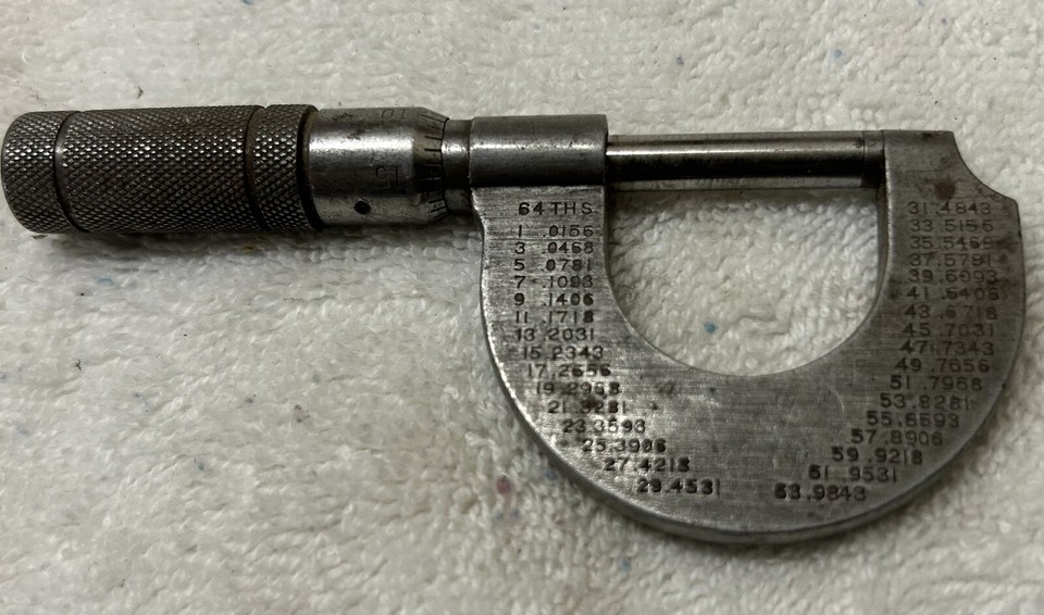 Vintage The Central Tool Company U.S.A. Micrometer 0-1” | eBay