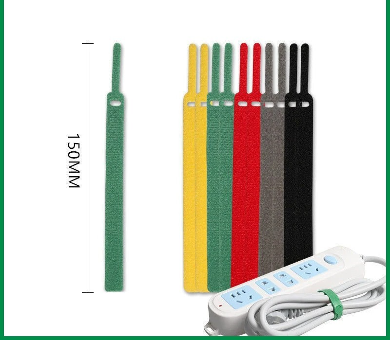 VELCRO® Reusable Double-Sided Cable Ties – Hook & Loop Wire Tidy Straps ...