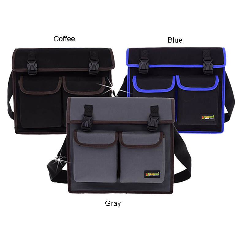 Heavy Duty Canvas Electrician Utility Tool Bag Adjust Shoulder Strap ...