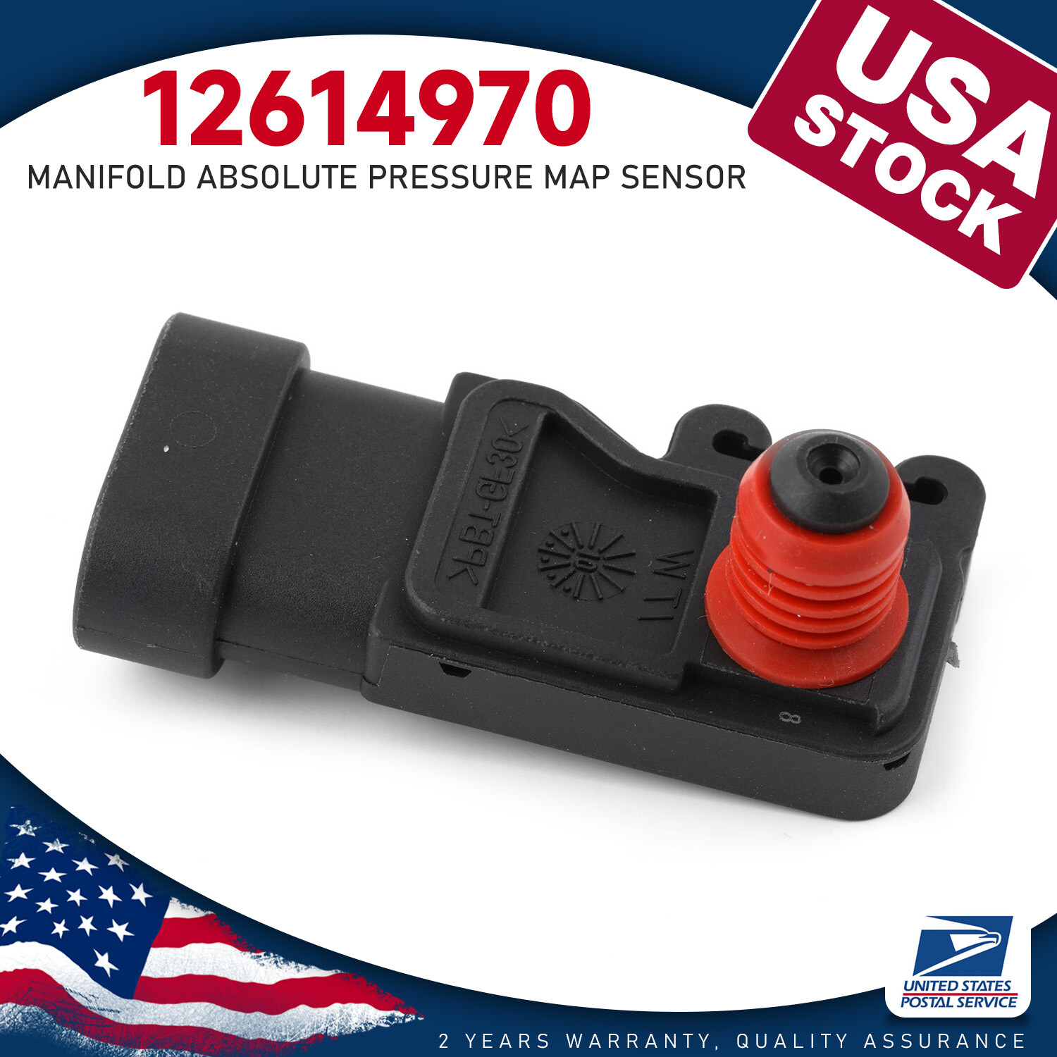 12614970 Manifold Absolute Pressure Sensor fit For Chevrolet Buick ...