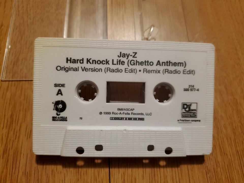 Jay-Z Hard Knock Life (Ghetto Anthem) Cassette Tape Only Roc-A-Fella ...
