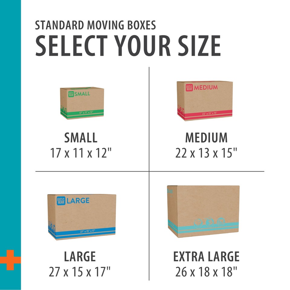 (10 pack) Medium Moving Boxes, 22 in. L x 13 in. W x 15 in. H, Kraft | eBay