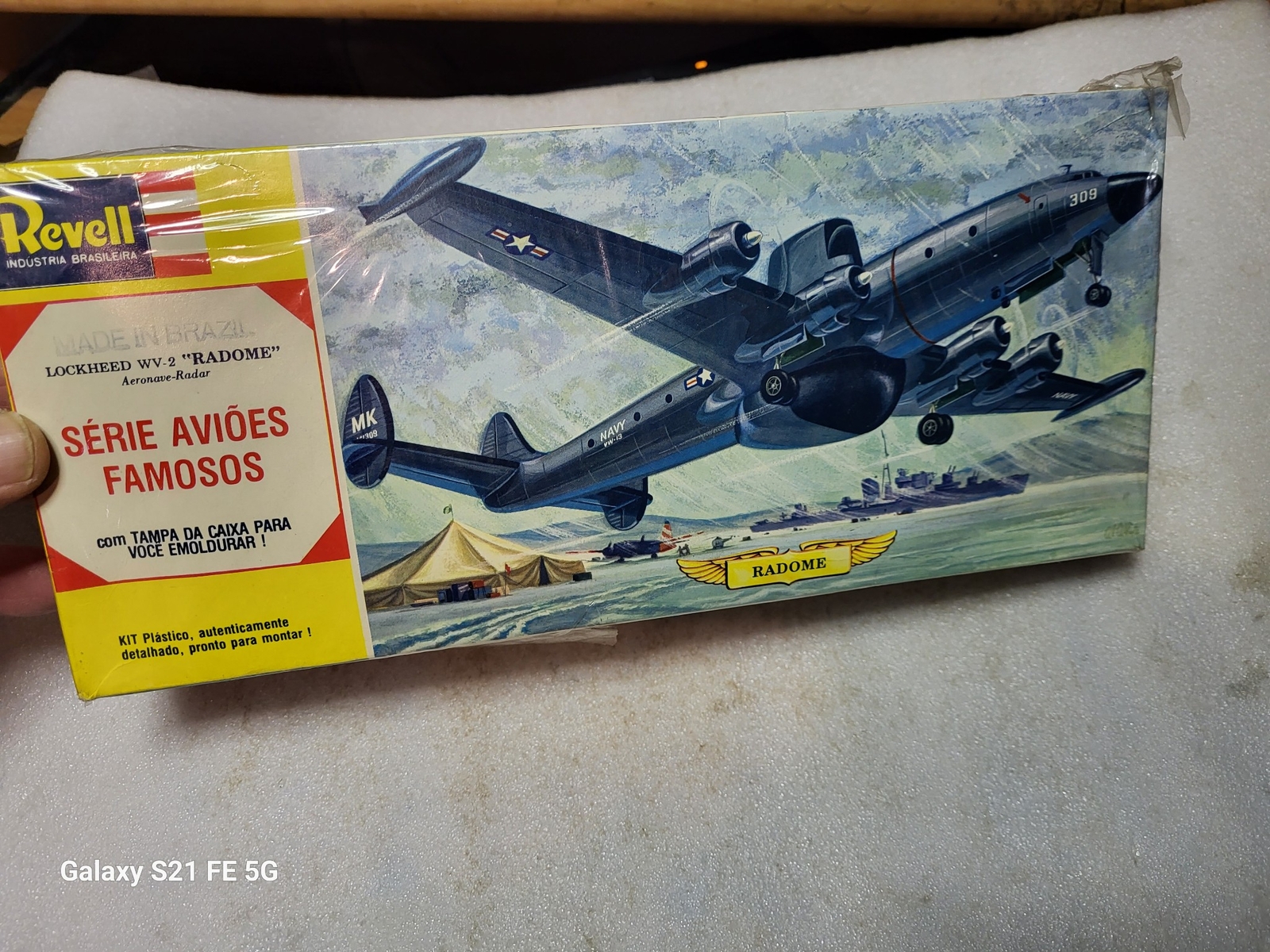 Vintage Brazil Revell Lockheed WV-2 Radome Airplane Model Sealed Box 1/ ...