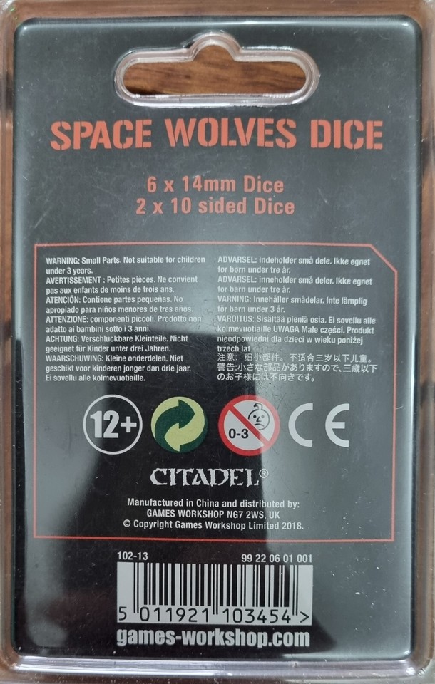 Warhammer 40K Kill Team Space Wolves Dice New | eBay