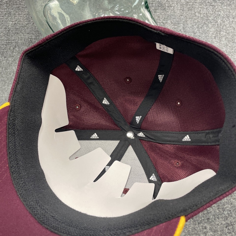 Arizona State Sun Devils Flex Fit Hat Maroon ASU Trident Logo Baseball ...