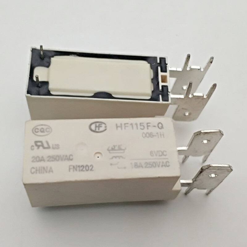 10PCS HONGFA HF115F-Q 006-1H Power Relay 6VDC 4Pin 20A 250V | eBay